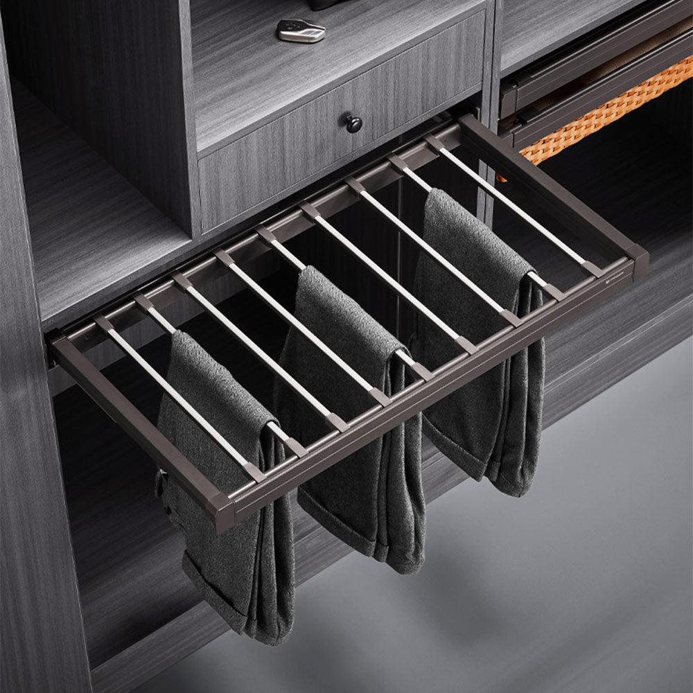 Unihopper Pull-out, Soft Closing Trouser Rack for Wardrobe Closet ...