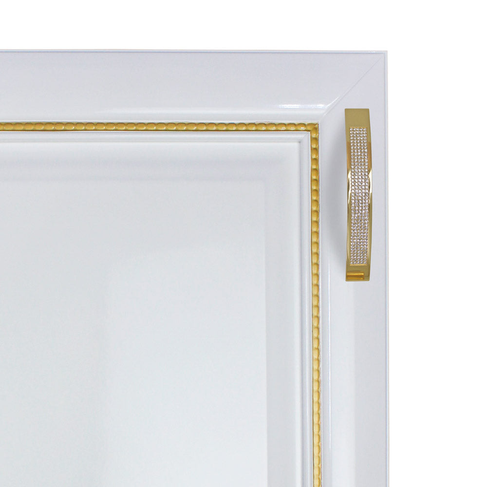 Gold Plated Decorative Handle with Crystals – MeeraMore