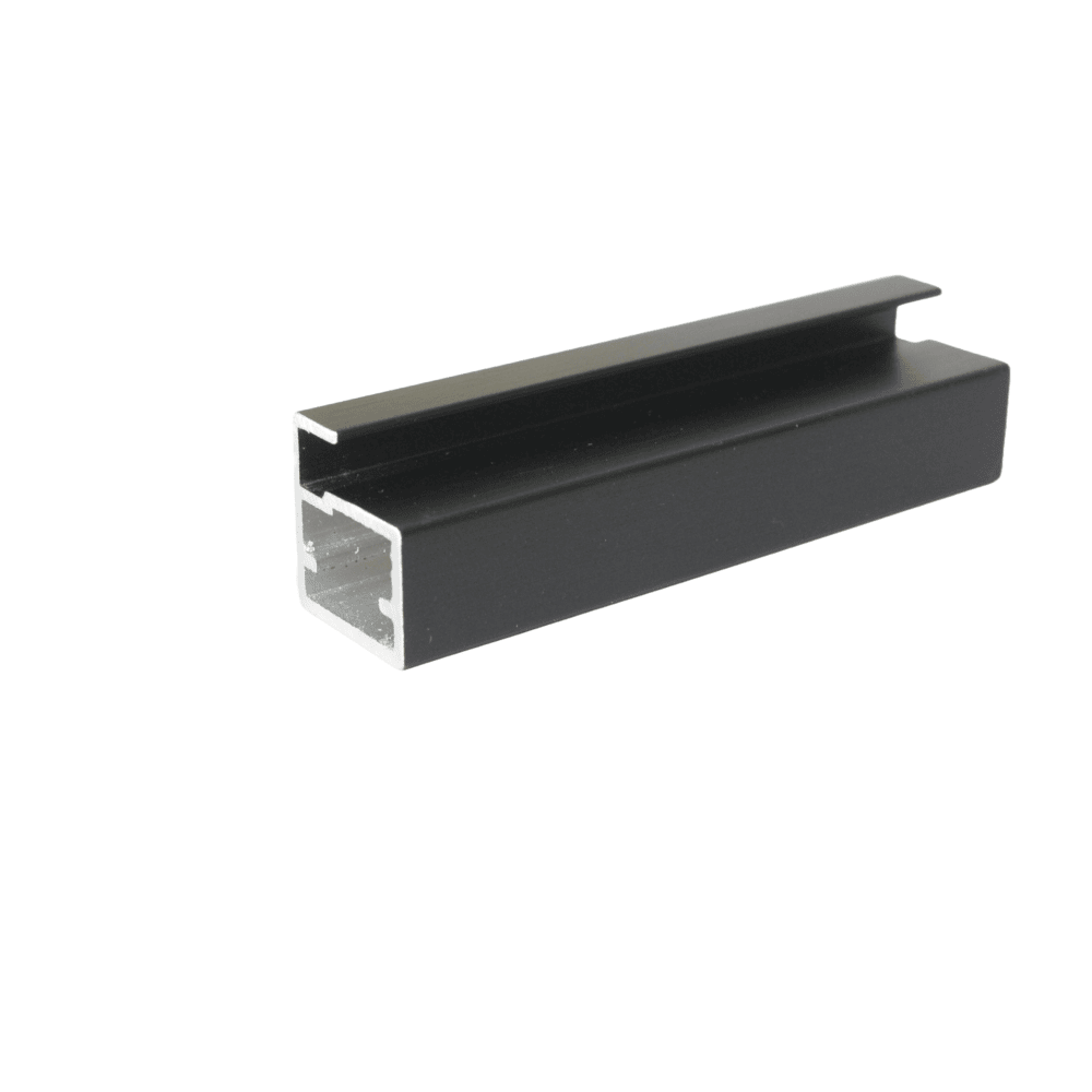 Black Linean Matt Aluminum Door Profiles & Frames - 2.9 Meter Length ...
