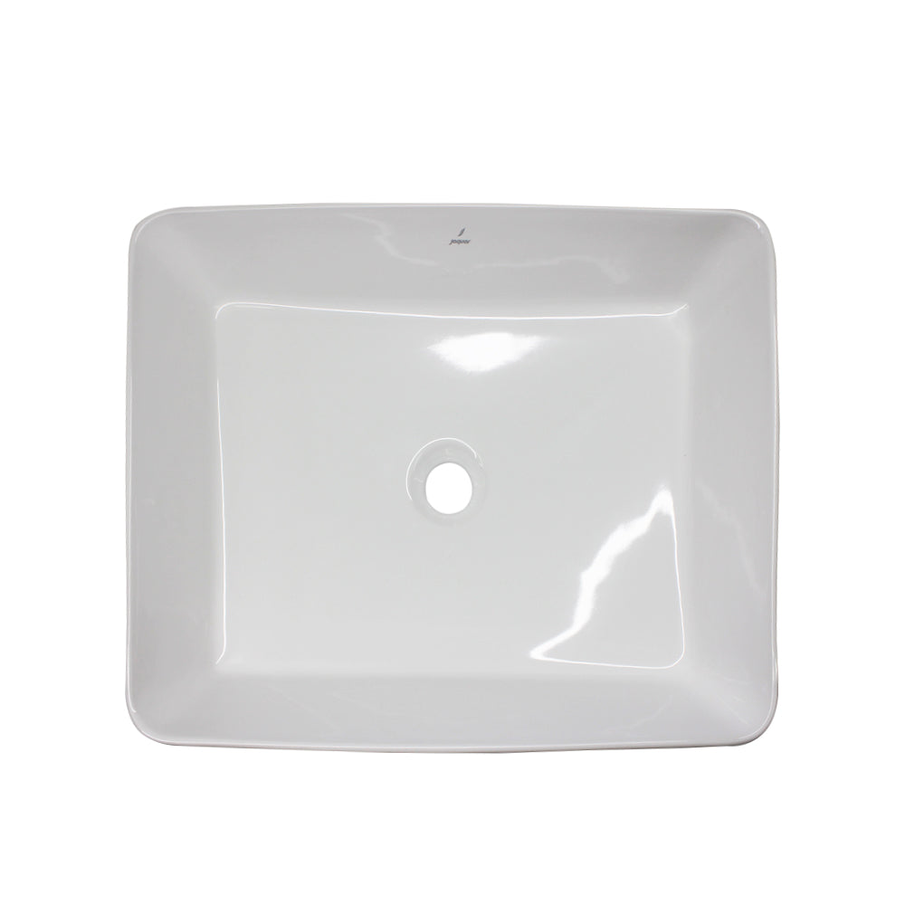 Jaquar Ceramic Top Mount Square Wash Basin – MeeraMore