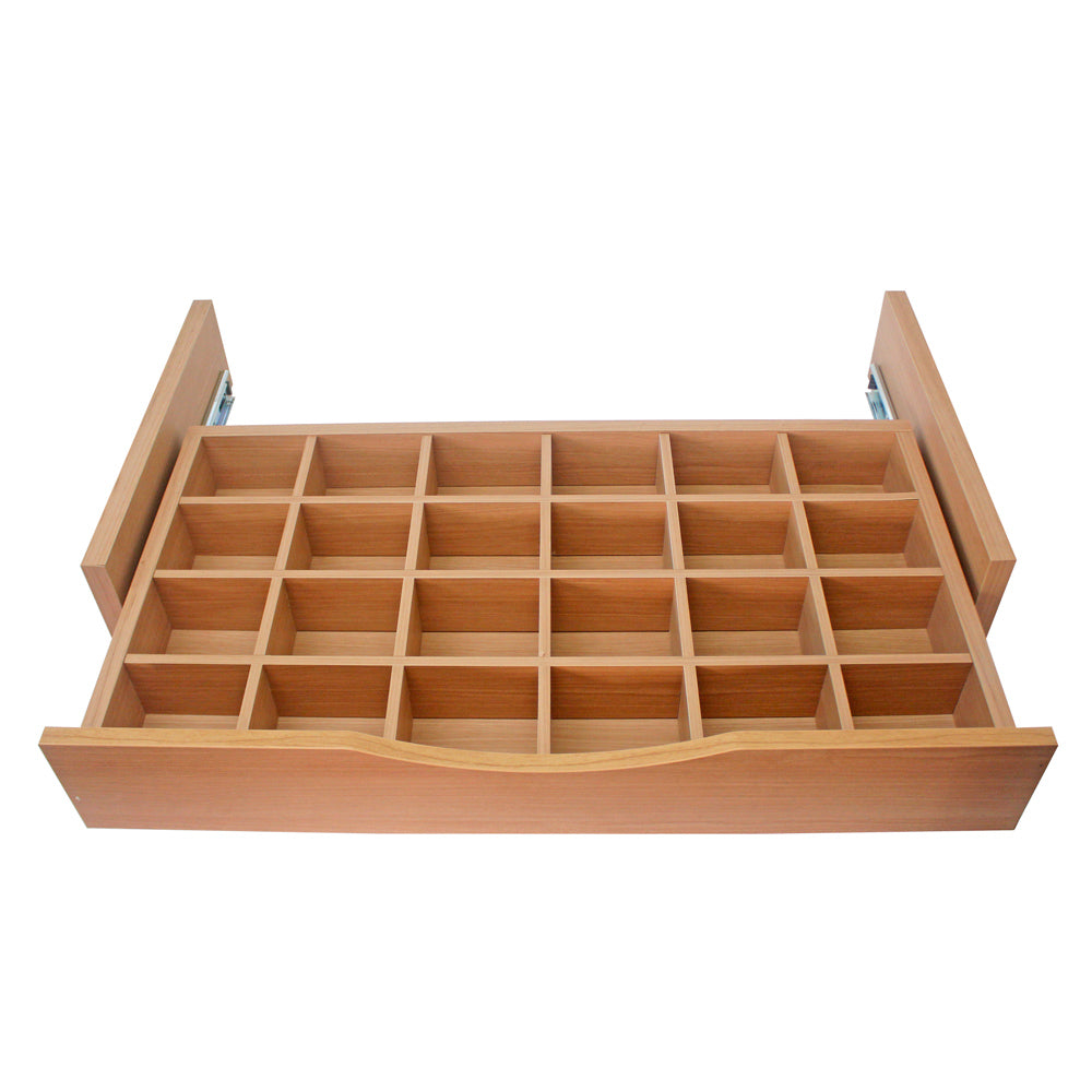 Pull-out, Soft Closing Wooden Drawer Organizer, Polywood-Walnut, 90cm ...