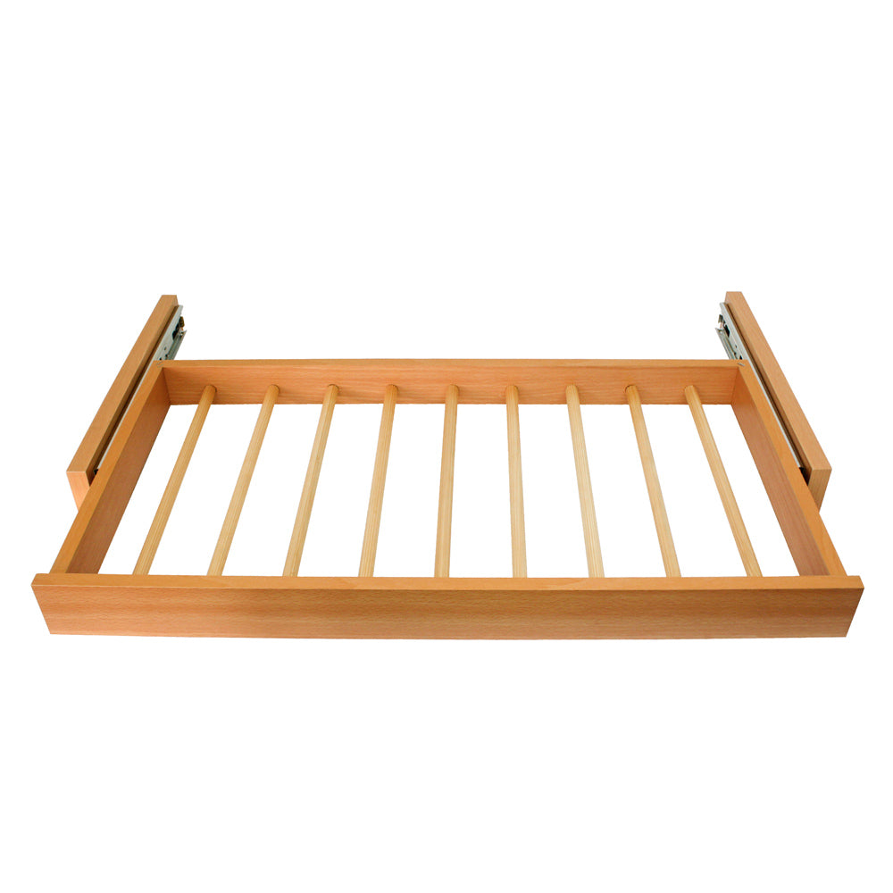 90cm Pull-Out Soft Closing Wooden Trouser Rack - Beech – MeeraMore