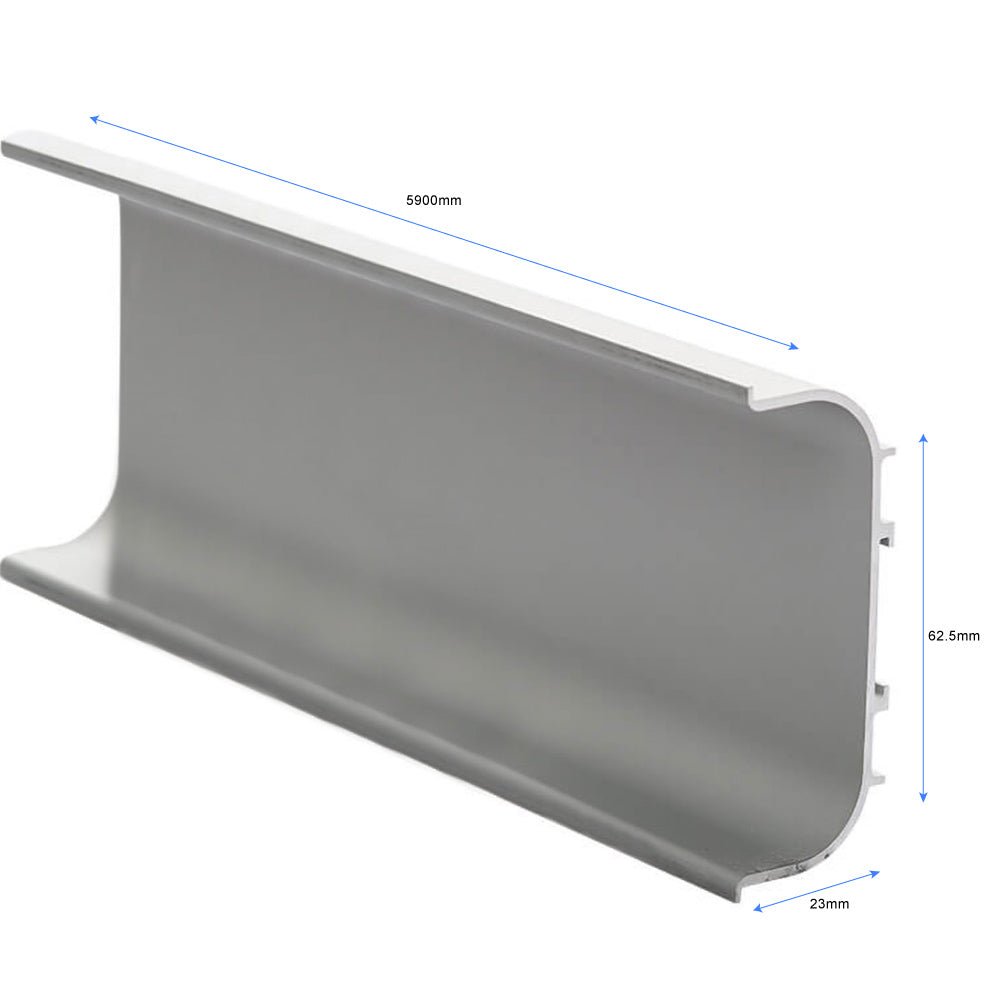 Aluminum L Profile 5.9m - Silver Matt Finish | UAE – MeeraMore