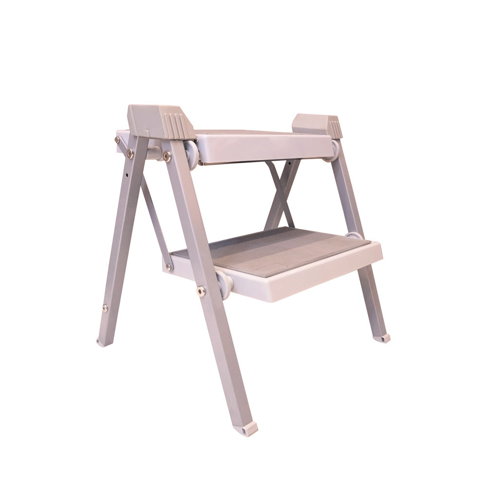 High-Grade Folding 2-Step Steel Kitchen Ladder – MeeraMore