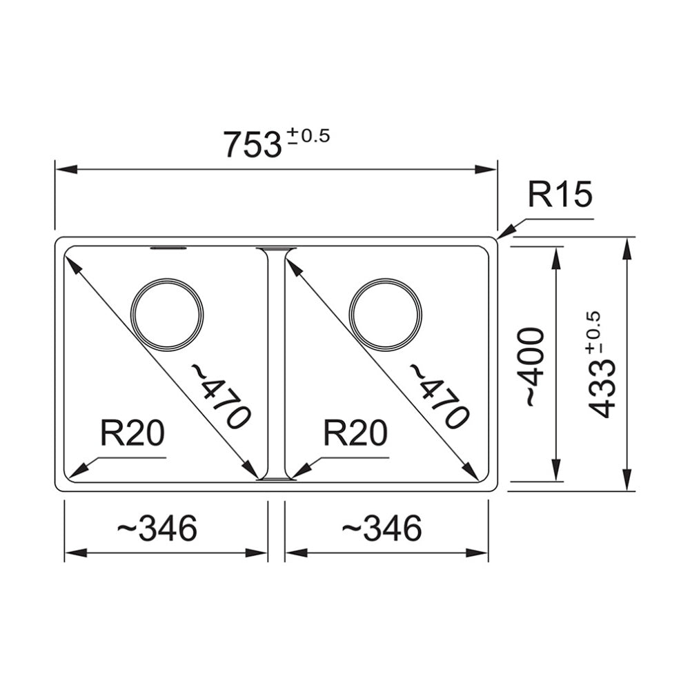 Franke Fragranite Sink, Maris MRG 120-35-35, 2 Bowl, Polar White in UAE ...