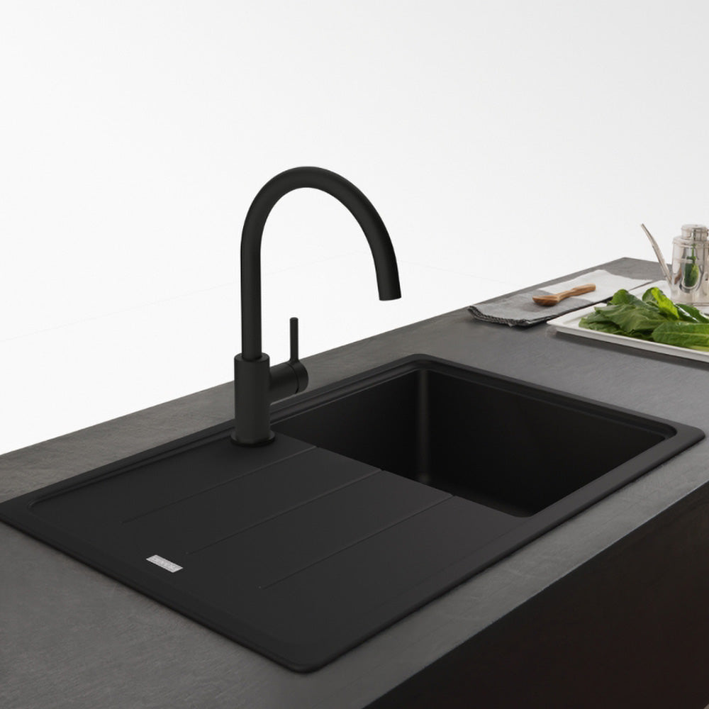 Franke LINA XL Mixer, Matt Black with Ceramic Disc Cartridge, 360 ...