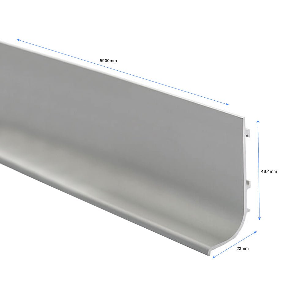 Aluminum L-Profile 5.9m - Silver Matt Finish | Buy Online in Dubai, UAE ...