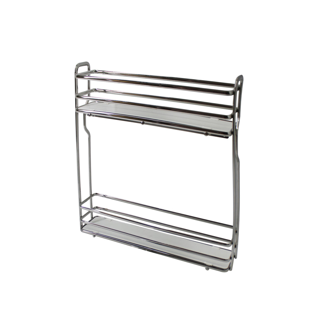 Pull-Out Side Railing Basket BU 15cm, 2 Wire Shelves, Chrome Plated ...