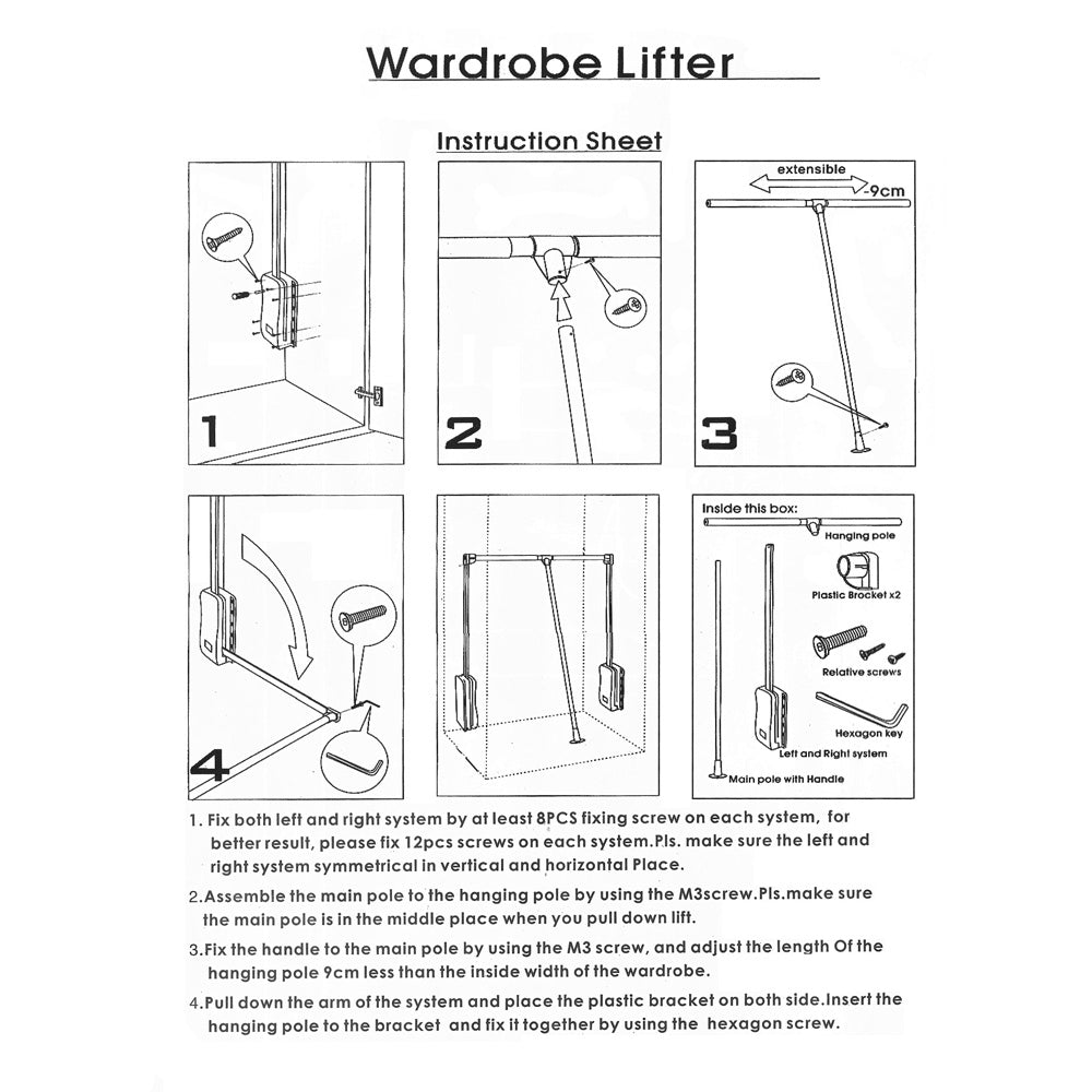 Unihopper Soft Closing Wardrobe Pull-down Hanger in UAE – MeeraMore