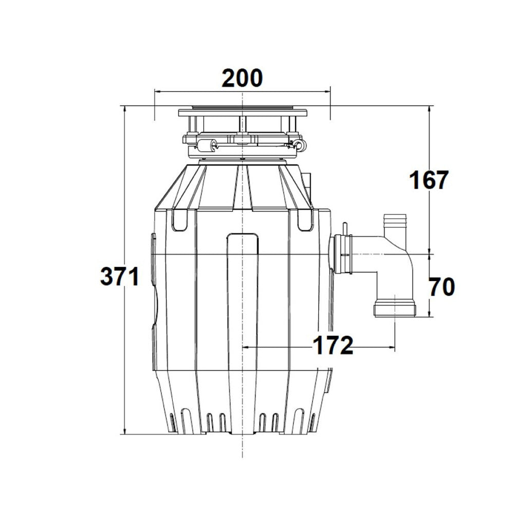 Franke Food Waste Disposer - TE-75, 2700RPM – MeeraMore