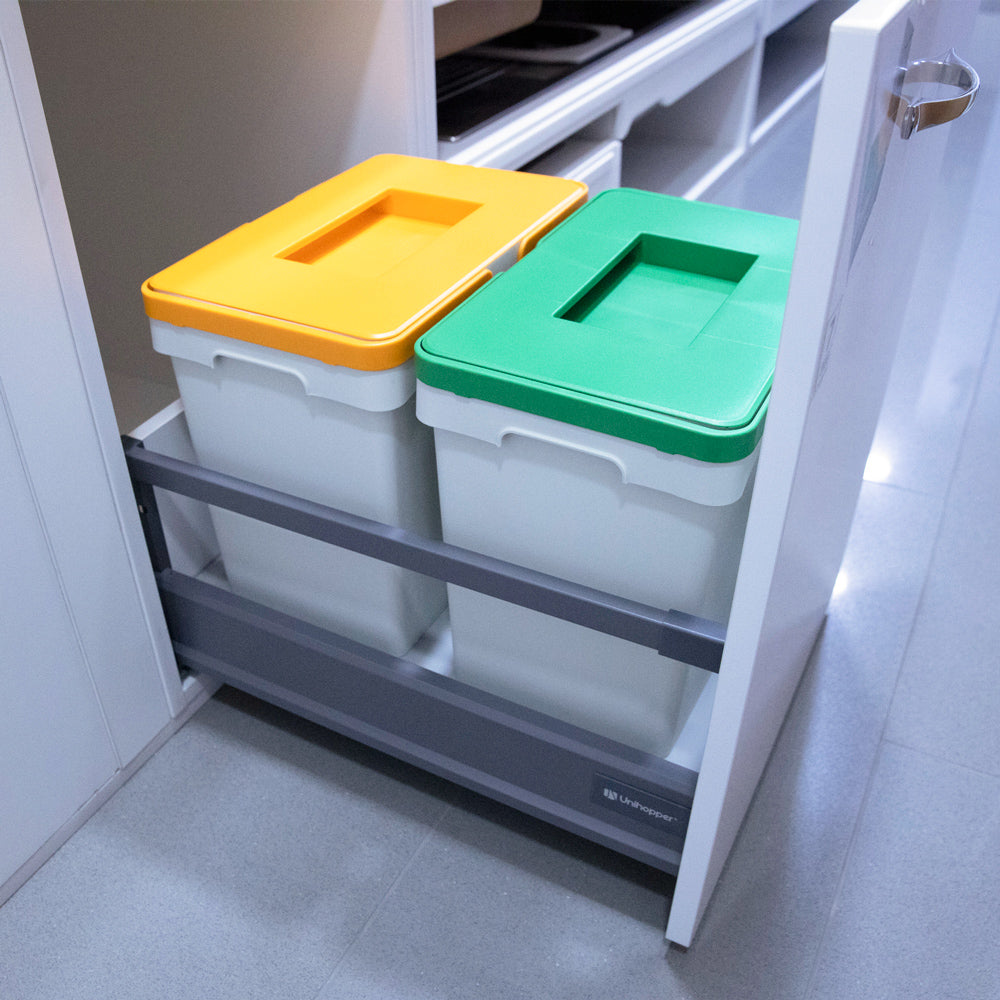 Waste Sorter with 2x17L Plastic Bucket For 45" Cabinet – MeeraMore