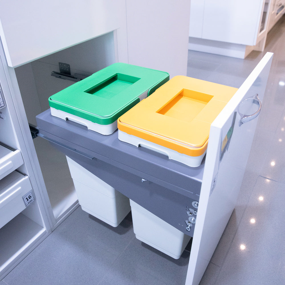 Waste Sorter with 2x24L Plastic Buckets (Model: DA4108C1S) - For 45" C ...